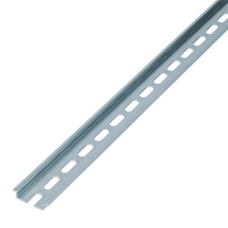 DIN RAIL, TS35, ALU, SLOTTED, 1MTR – CSL Connect