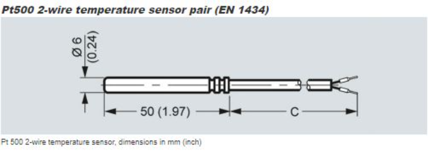 TEMP SENSOR PAIR PT500 5M 2-WIRE – CSL Connect